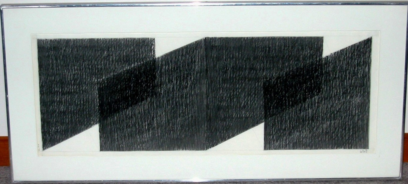 Jack Tworkov - "ch. #10" 1976 - Graphite Drawing - Gallery of Framing