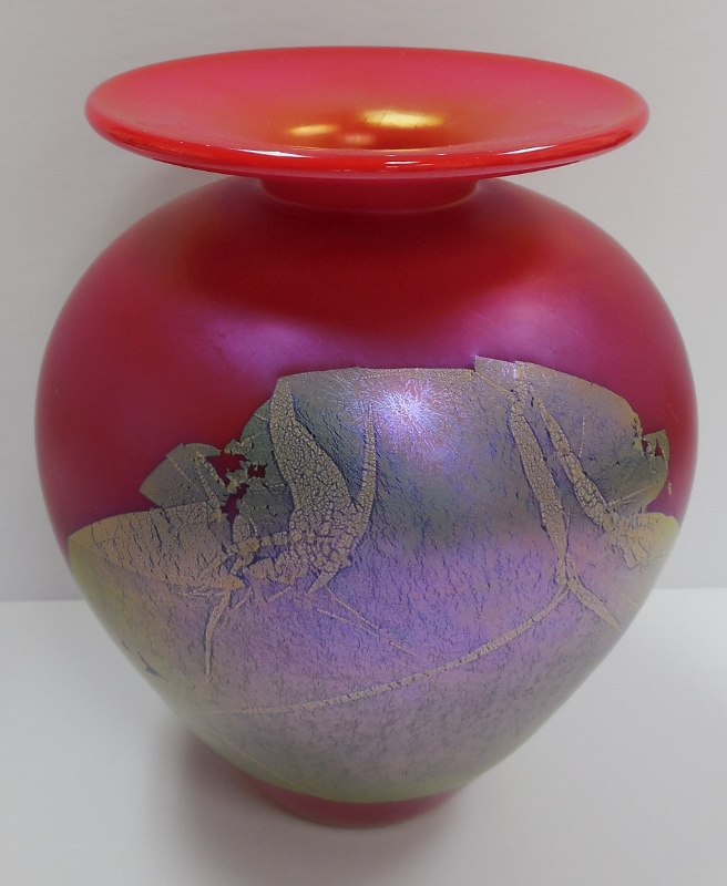 John Cook Studios - Red Art Glass Vase - Gallery of Framing