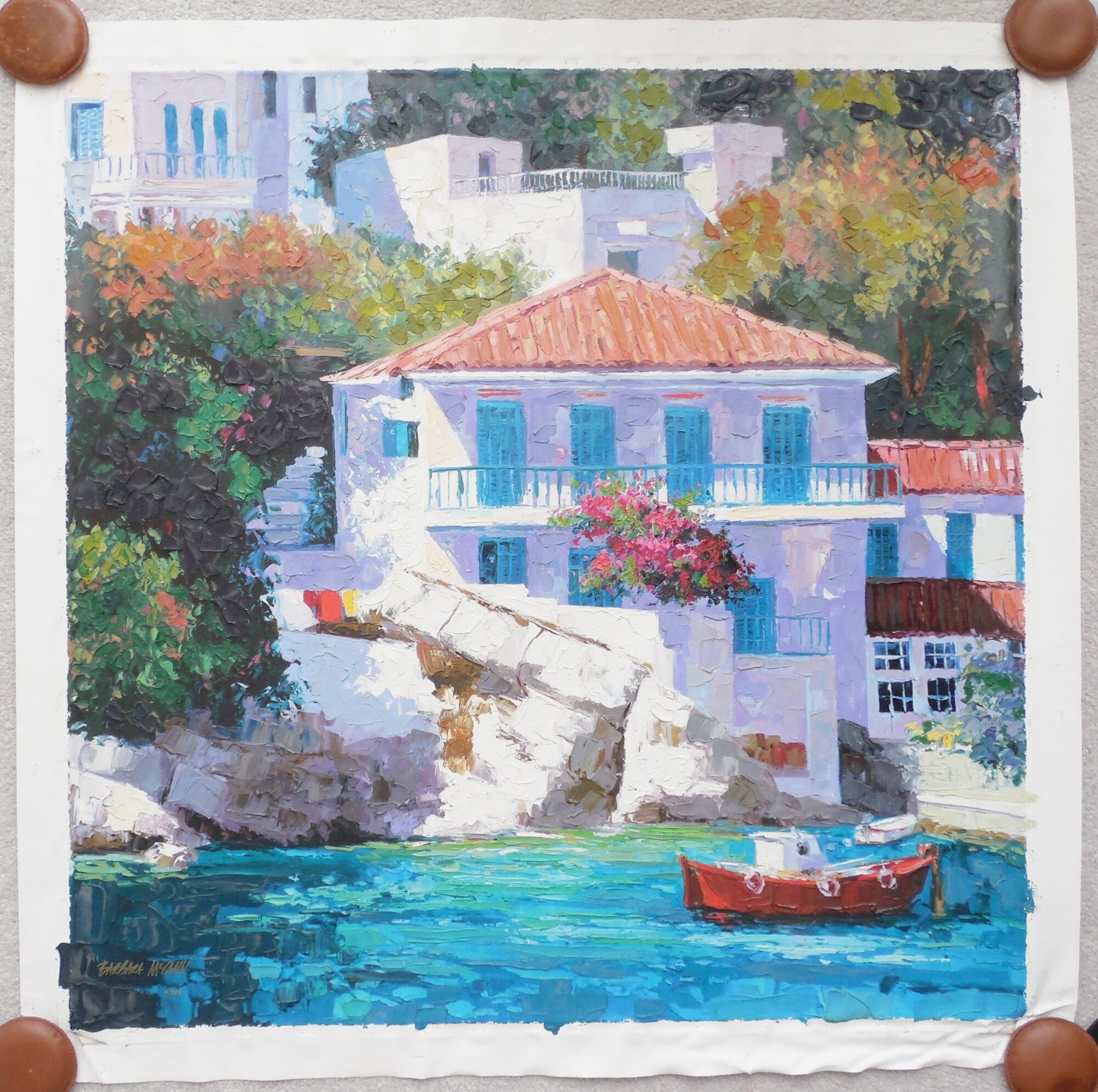 Barbara McCann - "Bourtzi Bay" Giclée - Gallery of Framing